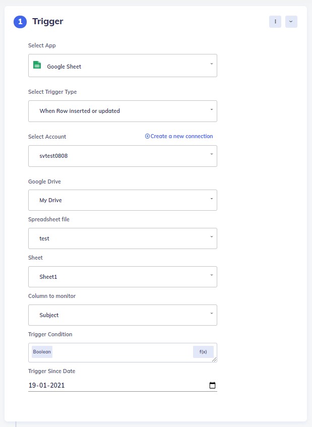 Configuring a Trigger - APIfuse Docs