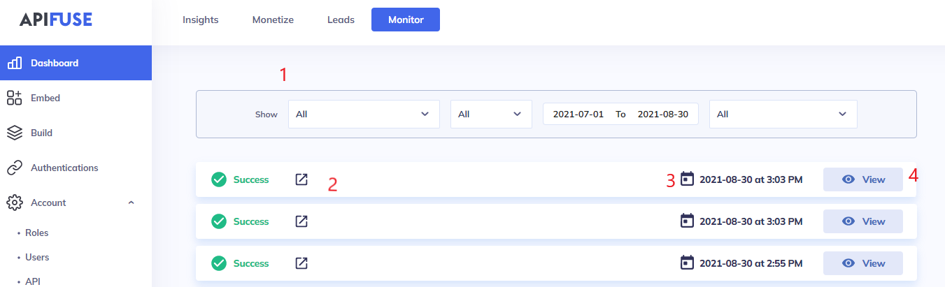 Monitor - APIfuse Docs